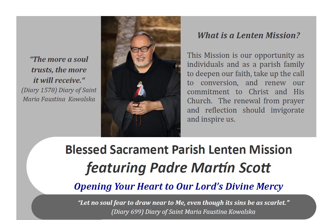 View Padre Martín Scott's Lenten Mission Talks - Divine Mercy Corporation